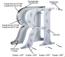 Reverse Channel Letters - Halo Lit letters - Buysignletters -Sign ...